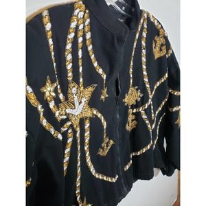 Modi Denim | Jackets & Coats | Vintage Modi Denim Sequin Jacket Xl ...